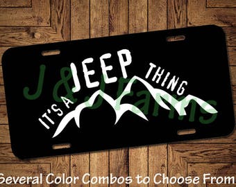 Jeep license plate | Etsy