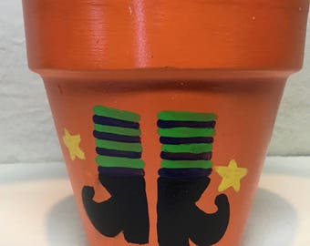 Painted clay pots | Etsy