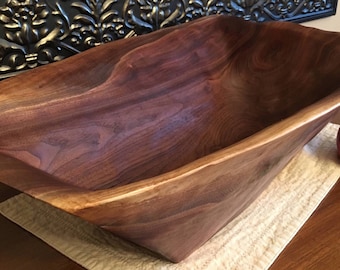 Large wood bowl | Etsy