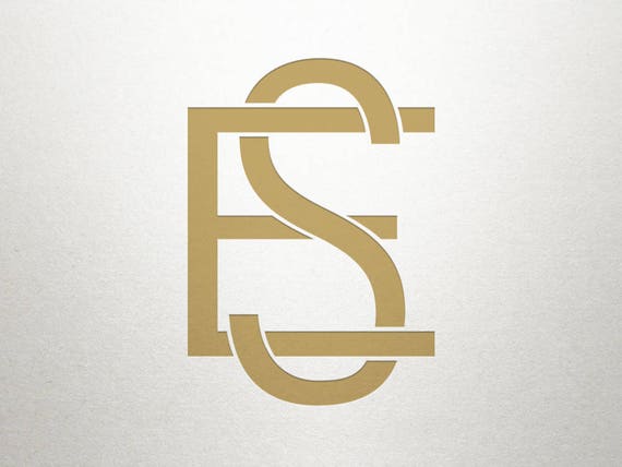 Custom Logo Initials ES SE Logo Initials Digital