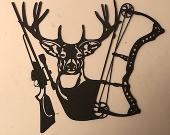 Hunting metal art | Etsy
