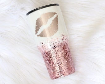 Glitter dipped yeti | Etsy