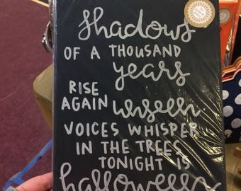 Halloween canvas | Etsy