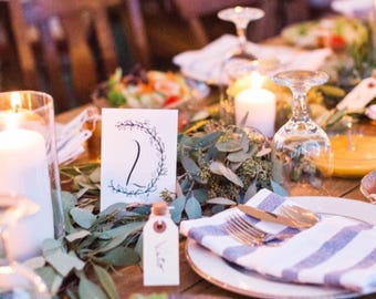 Custom table numbers | Etsy