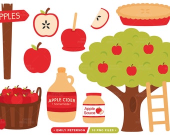 Apple pie clipart | Etsy