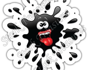 Splat stickers | Etsy