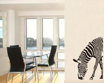 Zebra wall decal | Etsy