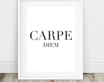 Carpe diem sign | Etsy