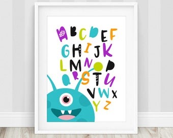 Monster alphabet | Etsy