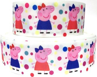 Peppa pig ribbon | Etsy