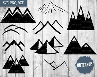 Mountains svg | Etsy