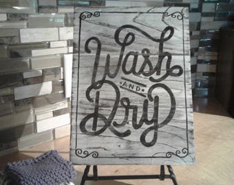 Vintage laundry sign | Etsy