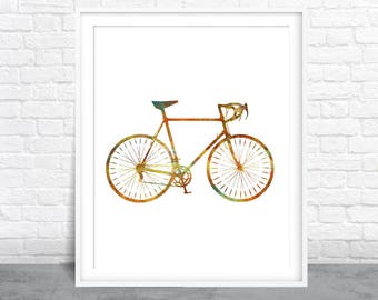 Retro cycling poster | Etsy
