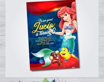 Little mermaid card | Etsy