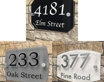 House number plaque | Etsy