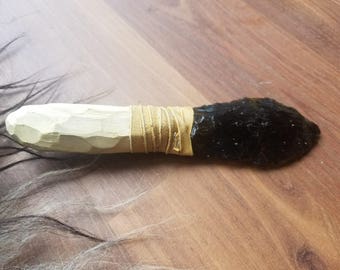 Obsidian knife | Etsy