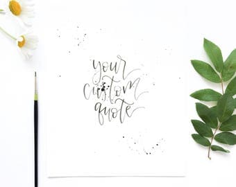 Calligraphy quote | Etsy