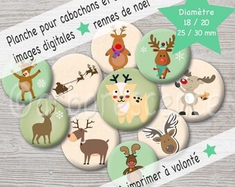 Reindeer digital | Etsy