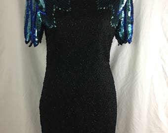 Vintage sequin dress | Etsy