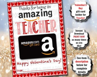 Teacher valentines | Etsy