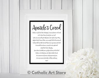 Apostles creed art | Etsy