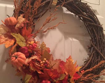 18 Religious Fall Wreath Cross Fall Wreath Fall