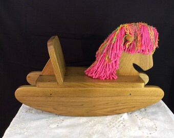 Wooden rocking horse | Etsy