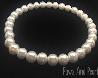 Pearl dog collar | Etsy