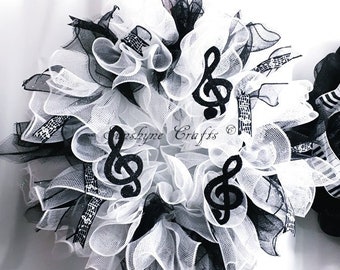 Musical notes wreath | Etsy