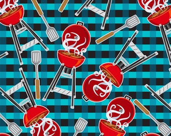 Barbecue fabric | Etsy