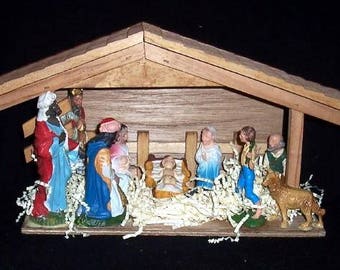 Nativity creche | Etsy