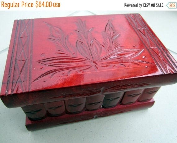 Mirrored Wooden Secret Puzzle Drawer Box Magic Fun Toy All