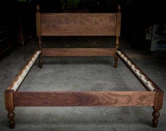 Turned leg bed | Etsy
