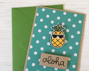 Aloha card | Etsy