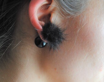 Fur earrings | Etsy