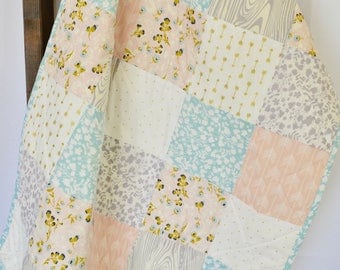 Baby girl quilts | Etsy