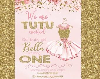 Tutu invitation | Etsy