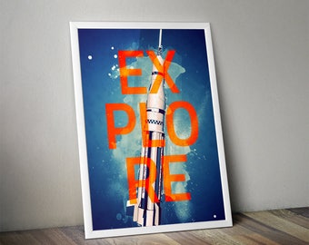 Nasa poster | Etsy