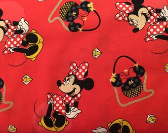 Minnie mouse fabric | Etsy