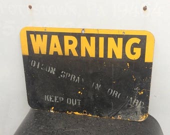 Vintage warning sign | Etsy