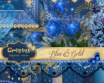 Blue and gold | Etsy