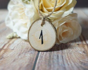 Wood table numbers | Etsy