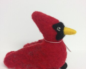 Needle felt cardinal | Etsy