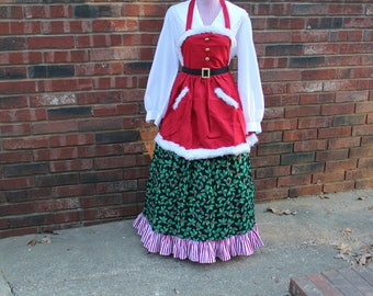 Mrs claus costume | Etsy