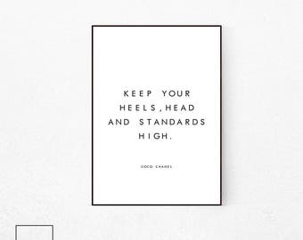 Coco chanel poster | Etsy