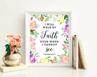 I will walk by faith | Etsy