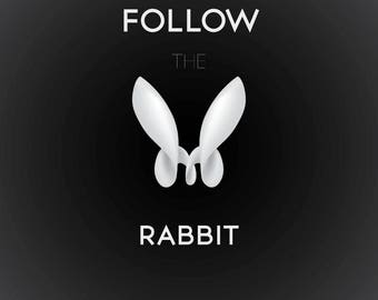 Follow the white rabbit | Etsy