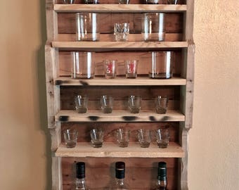 Shot glass display | Etsy