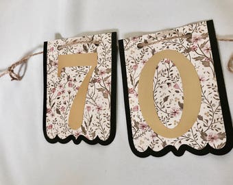 70th birthday banner | Etsy