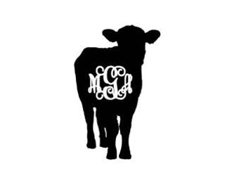 Cow decal | Etsy